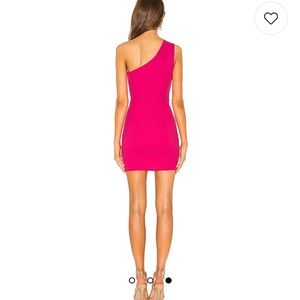 REVOLVE | Dresses | Revolve Nava Asymmetrical Mini Dress In Hot Pink ...